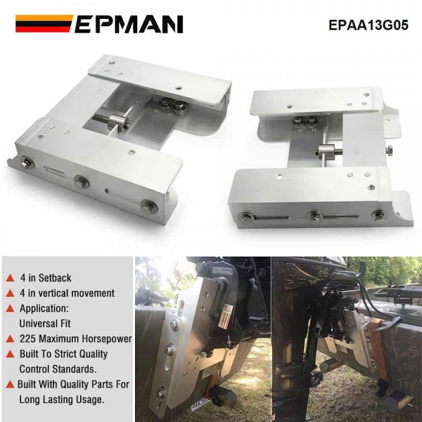 EPMAN 4" Adjustable Set Back Jack Plate Outboard Motor Jack For Boat ...