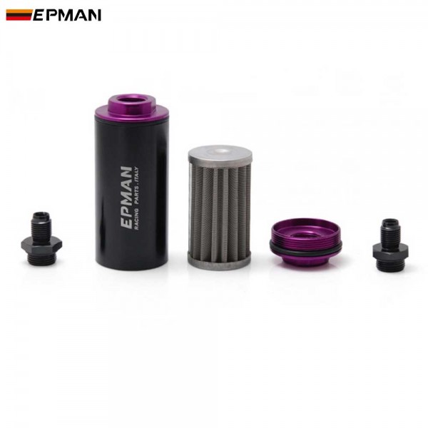Fuel Filter, 100 Micron, 6AN, 8AN, 10AN, 8.6mm, Fittings