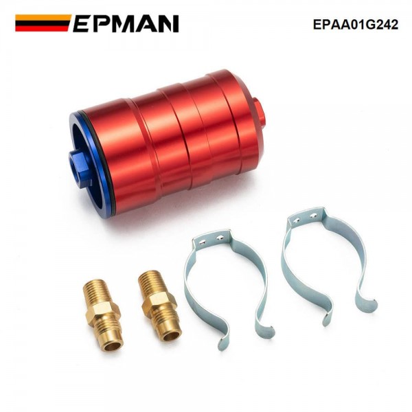 EPMAN Universal Aluminium Injection Pump Fuel Filter With -6 JIC Ends ...
