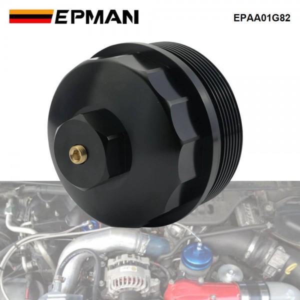 EPMAN Billet Aluminum Oil Filter Cover Cap For Ford 6.0L Diesel F250 ...