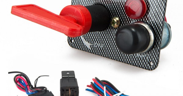 Racing Switch Kit Car Electronicl/Switch Panels-Flip-up Start/Ignition ...