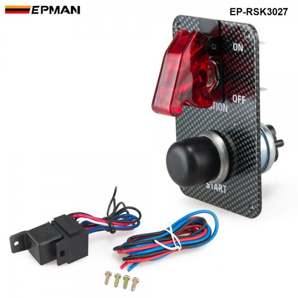 Racing Switch Kit Car Electronicl/Switch Panels-Flip-up Start/Ignition ...