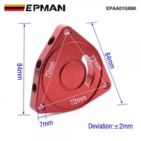 EPMAN Blow Off Valve Plate Spacer BOV 1.5T Coupe Aluminum Billet For ...