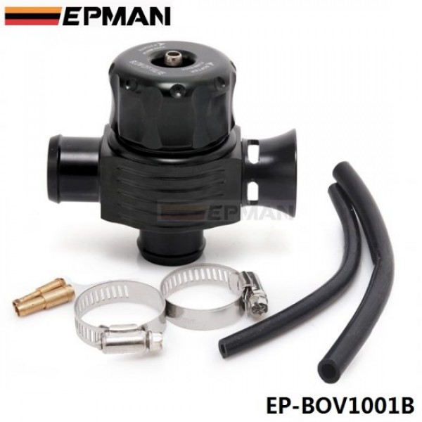 EPMAN 25mm Universal Dual Port Blow Off Valve (Black) Diverter Valve ...