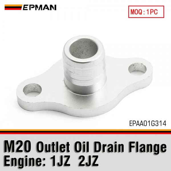 EPMAN CNC Machined Turbo Oil Drain Flange Prevents Smoking Turbo M20 ...