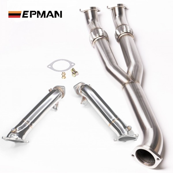 EPMAN Racing Spec Catless Exhaust Downpipes for Turbo Mid Y-pipe ...