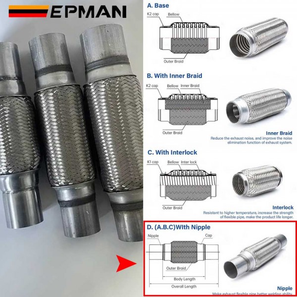 Exhaust Flexible Pipes, Stainless Steel Pipe, Bellow Exhaust Muffler ...