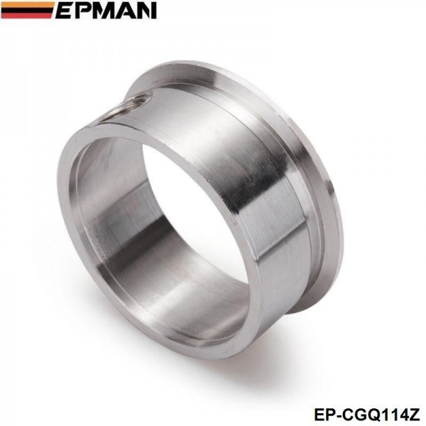 EPMAN Flange 3" V-Band Flange with Integrated O2 Bung Port, Stainless ...