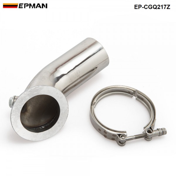 EPMAN -V-Band Adaptor Turbo Stainless Downpipe Elbow 90 Degree For ...