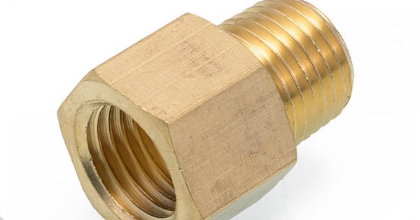 EPMAN 1/4" BSPT Male x 1/4" NPT Female Brass Pipe Fitting Adapter British to US Gauge Sensor ...