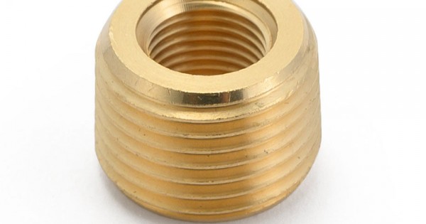 EPMAN Brass Pipe Fitting 3/8" NPT Male to 1/8" NPT Female Reducer Face Bushing EPCGQ67
