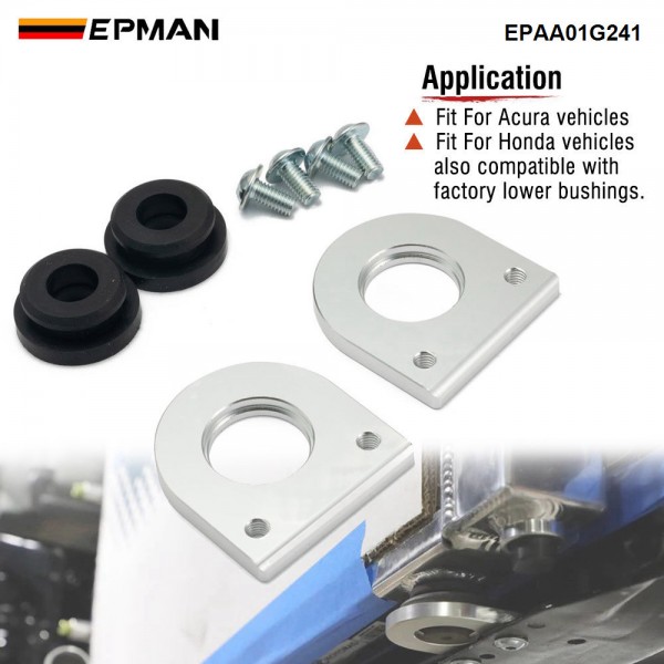 EPMAN Aluminum Radiator Lower Mount Bracket Relocator W/Low Profile ...