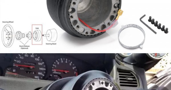 Hubsport Racing Car Steering Wheel Hub Adapter Quick Release Boss Kit ...