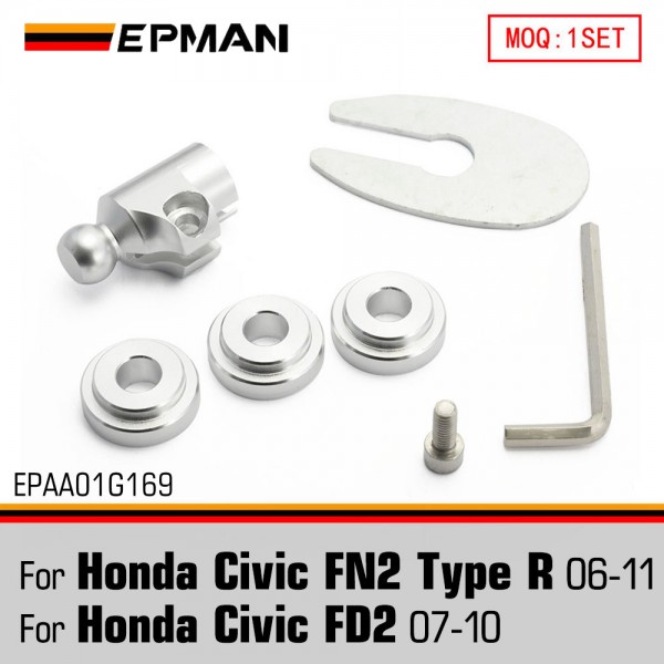 EPMAN Billet Aluminum Short Shift Adapter Quick Shifter Adaptor Set Kit ...