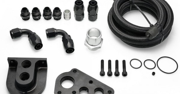 EPMAN Billet Aluminum Oil Filter Relocation Kit For Mustang GT / F150 ...