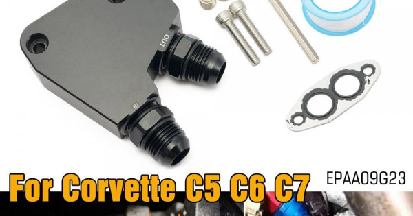 EPMAN Engine Oil Cooler Adapter Kit Suitable for GM LS LS1 LS2 LS3 LS6 ...