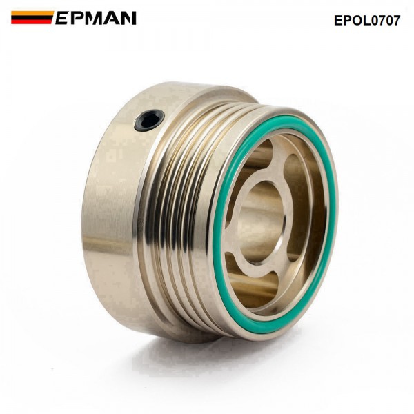 EPMAN CNC Machined Oil Filter Adapter Plate Aluminum Universal for ...