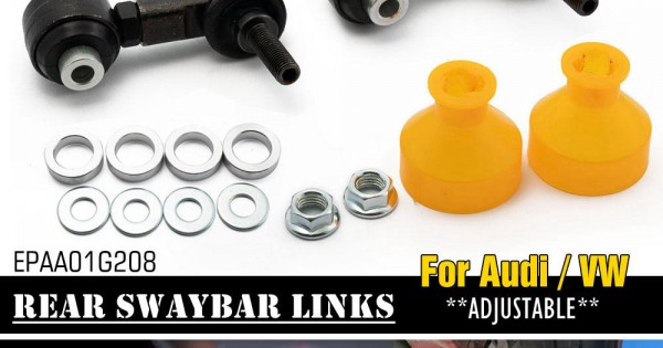 EPMAN Adjustable Rear Sway Bar End Links For VW/Audi Mk7 Golf / GTI ...