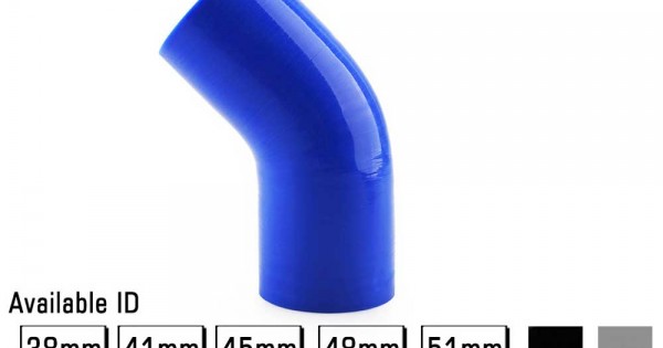 45 degree Elbow Silicone Hose, Radiator Hose, Intercooler Hose, Air Intake Hose, Exhaust Pipe ...