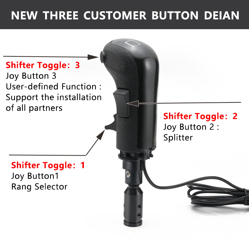 EPMAN USB High Low Gear Simulator Shifter Knob for Logitech G923 G29 ...